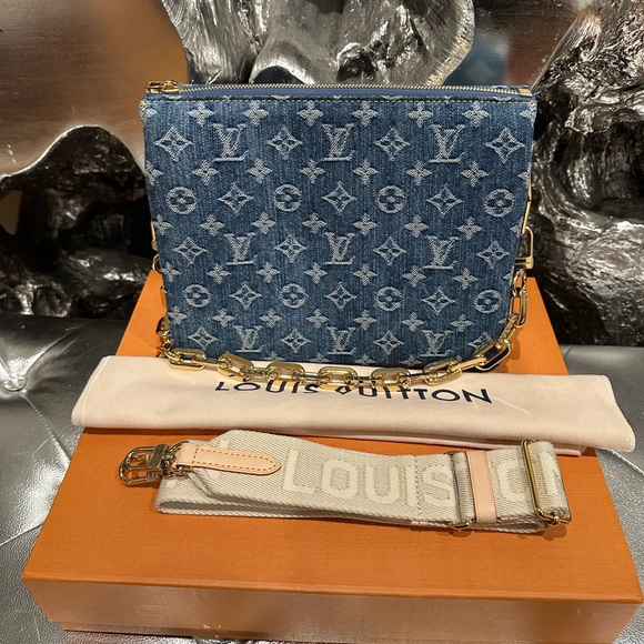 Louis Vuitton | Bags | Louis Vuitton Coussin Denim Crossbody Bag | Poshmark